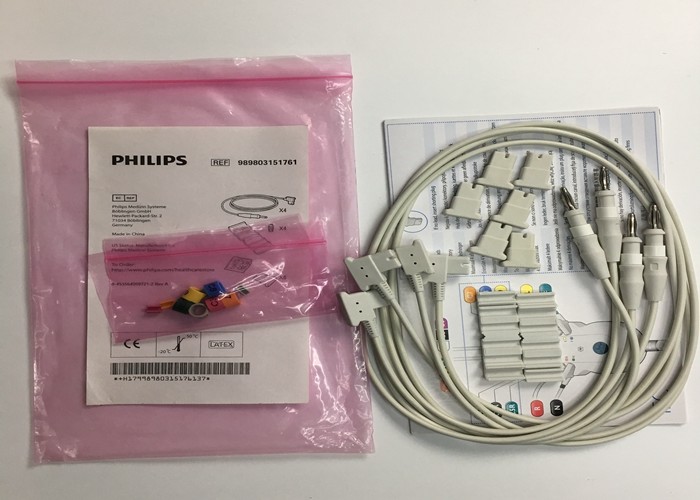 989803151761 Medical Device Consumables 4 Leads For TC50 Phlip Patient ...